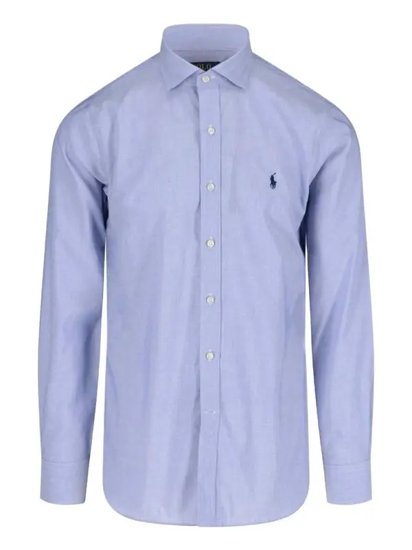 Ralph Lauren Classic Button-up Light Shirt - Light Blue