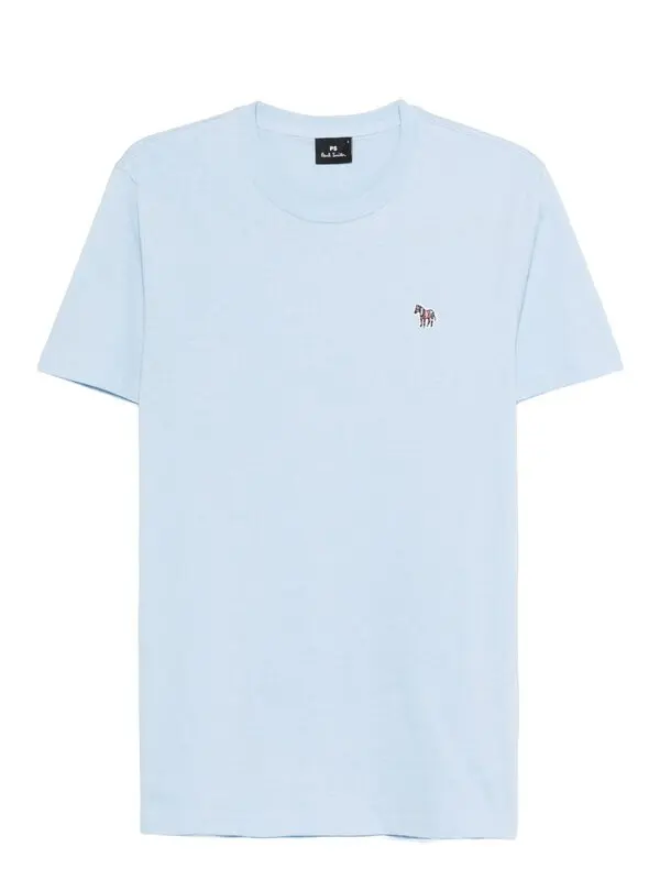 Paul Smith Short Sleeve Crew Neck T-shirt - Light Blue