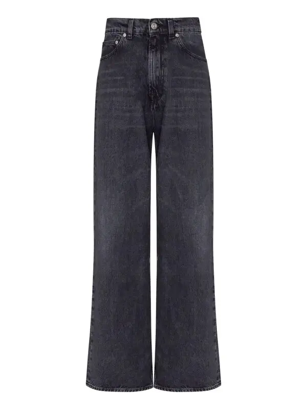 Our Legacy High-rise Wide-leg Jeans - Grey