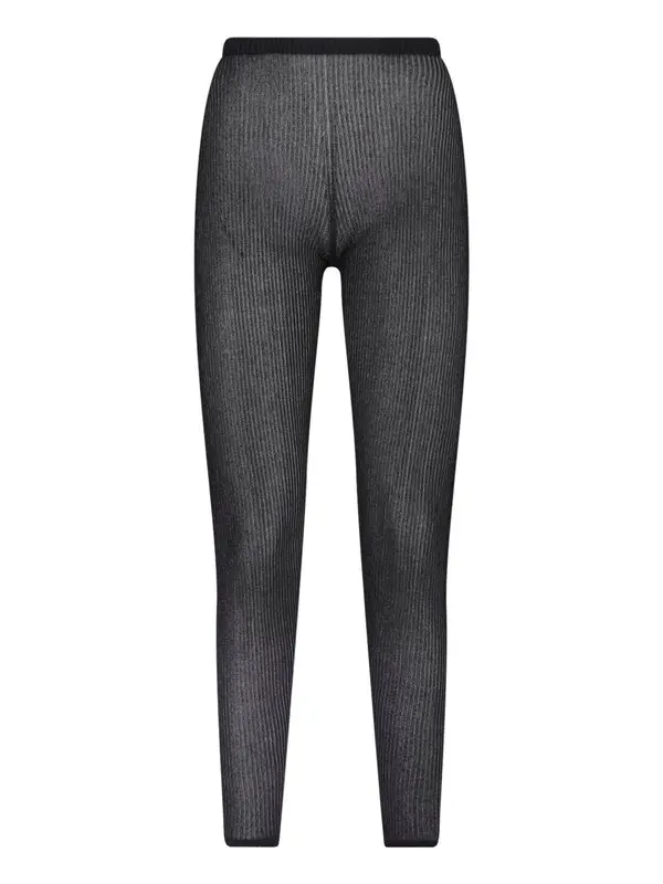 DONDUP Textured Trousers With Metallic Detail - Black