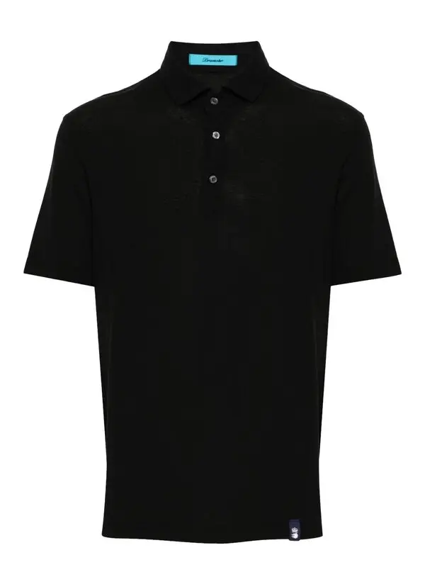 DRUMOHR Short Sleeve Polo Shirt - Black