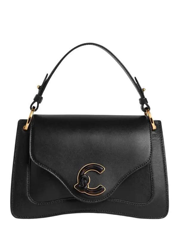 COCCINELLE C-me Calf Marb Handbag - Black