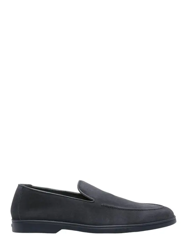 DOUCAL'S Suede Flat Loafers - Navy