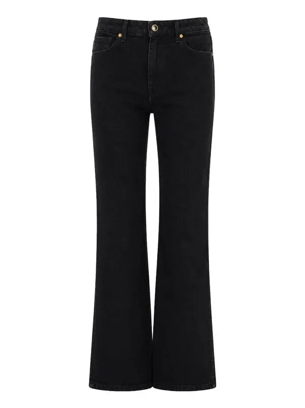 Khaite High-rise Flared Jeans - Black