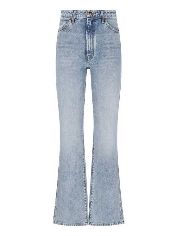 Khaite High-rise Flared Jeans - Blue