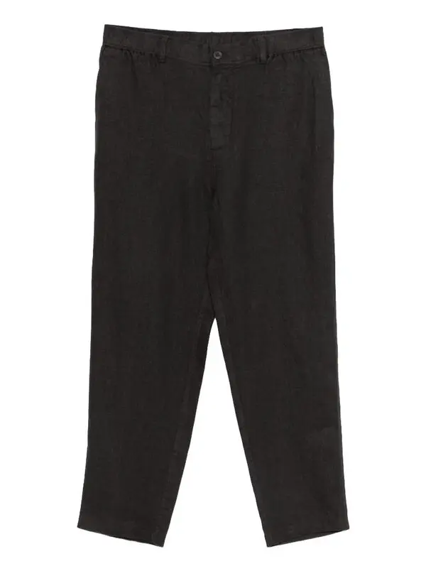 ECOALF Elasticated Waistband Trousers With Button Fastening And Back Pocket - Black