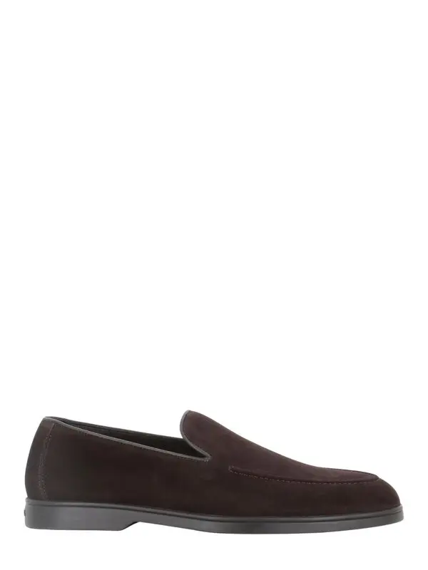 DOUCAL'S Premium Calf Leather Loafers - Brown