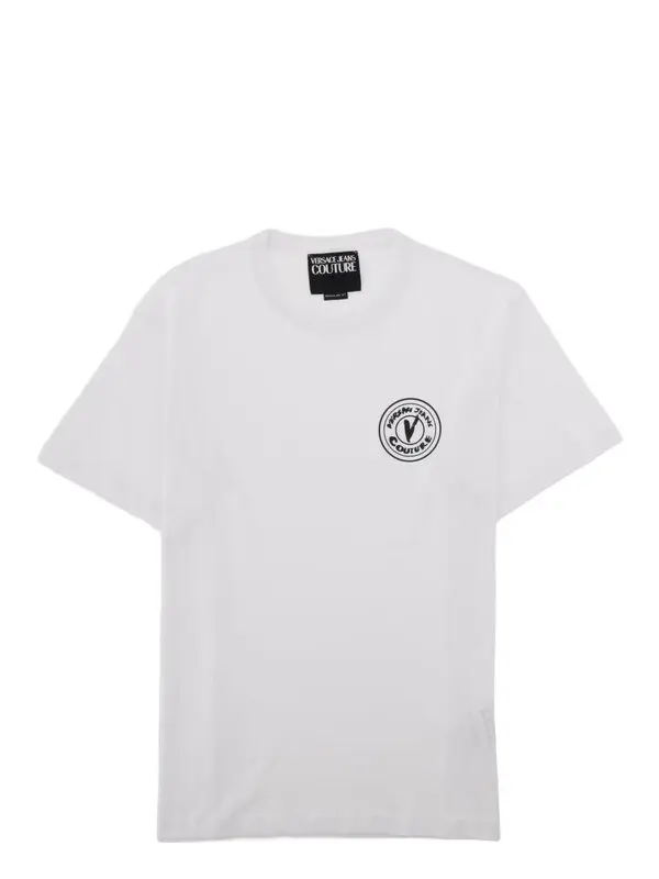 Versace Logo Graphic Cotton T-shirt - White
