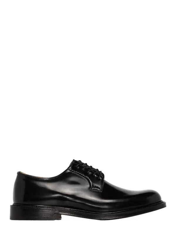 CHURCH`S Calf Leather Lace-up Oxford Shoes - Black