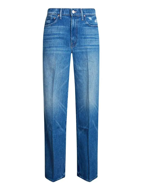 MOTHER The Ditcher Roller Zip Skimp Mini Skirt - Denim