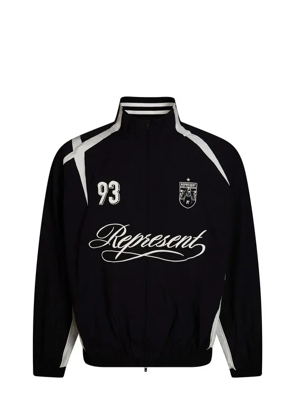 REPRESENT Woven Track Star Jacket - Nero