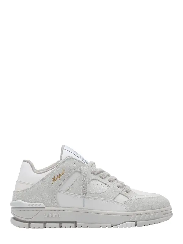 Axel Arigato Area Lo Brushed-suede And Leather Low-top Trainers - White