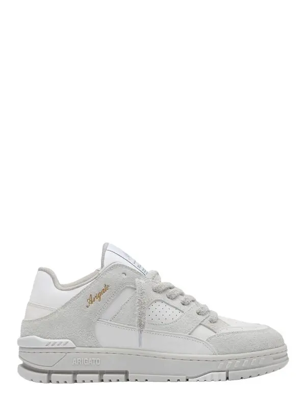 Axel Arigato Area Lo Brushed-suede And Leather Low-top Trainers - Grey