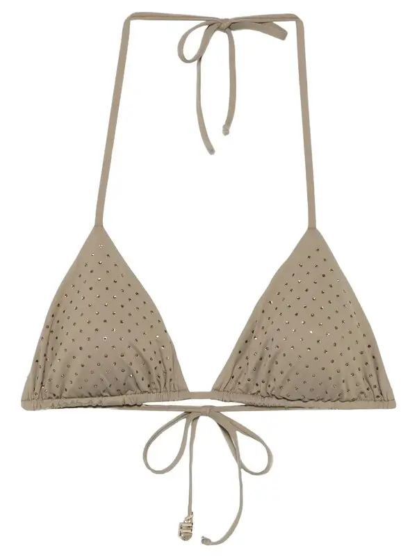 FISICO Embellished Triangle Bikini Top - Green