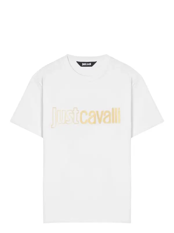 Just Cavalli Mini Logo T-shirt For - White
