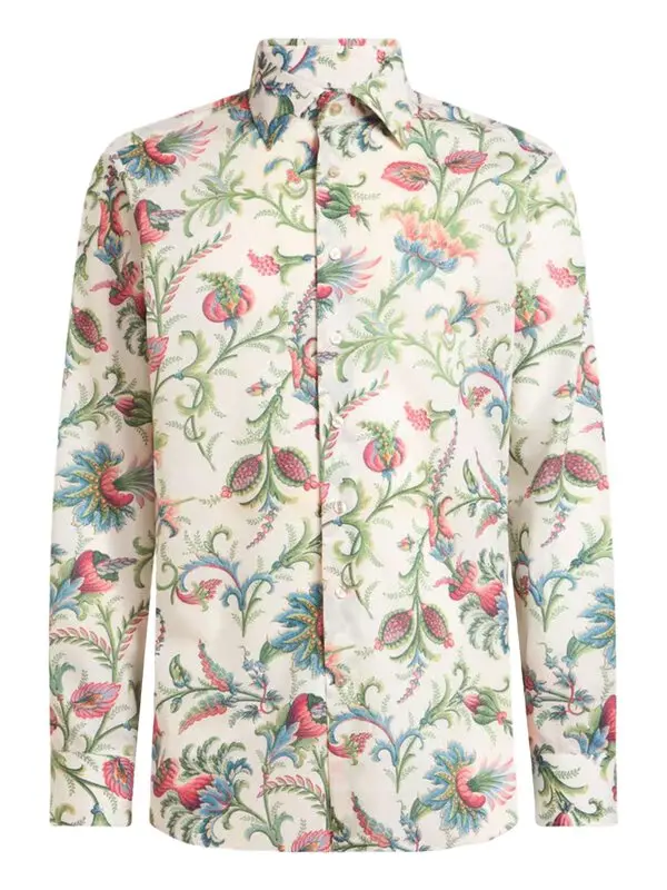 Etro S Floral Print Button-up Shirt - Multicolor