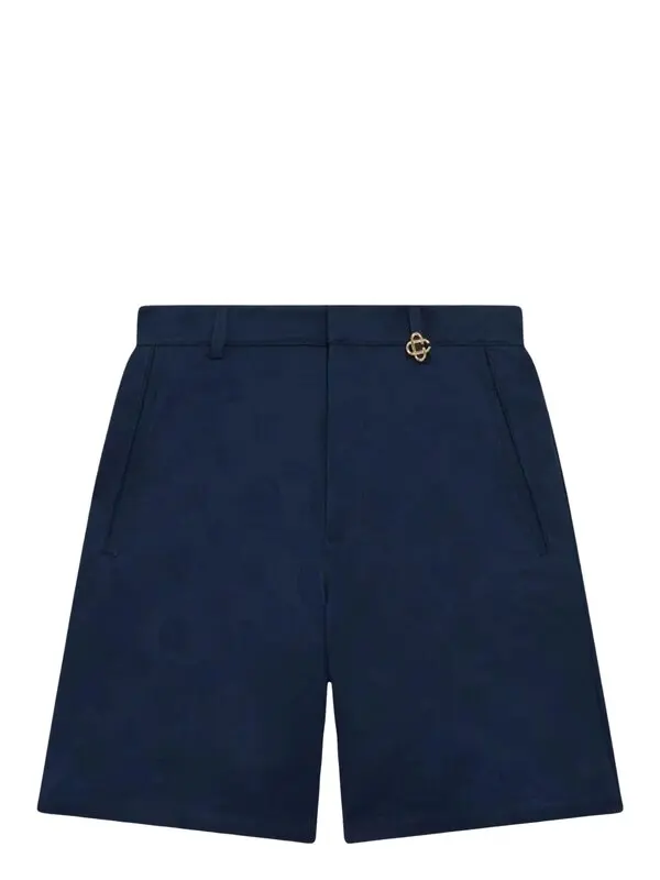 Casablanca Tailored Cargo Shorts With Welt Pockets - Navy