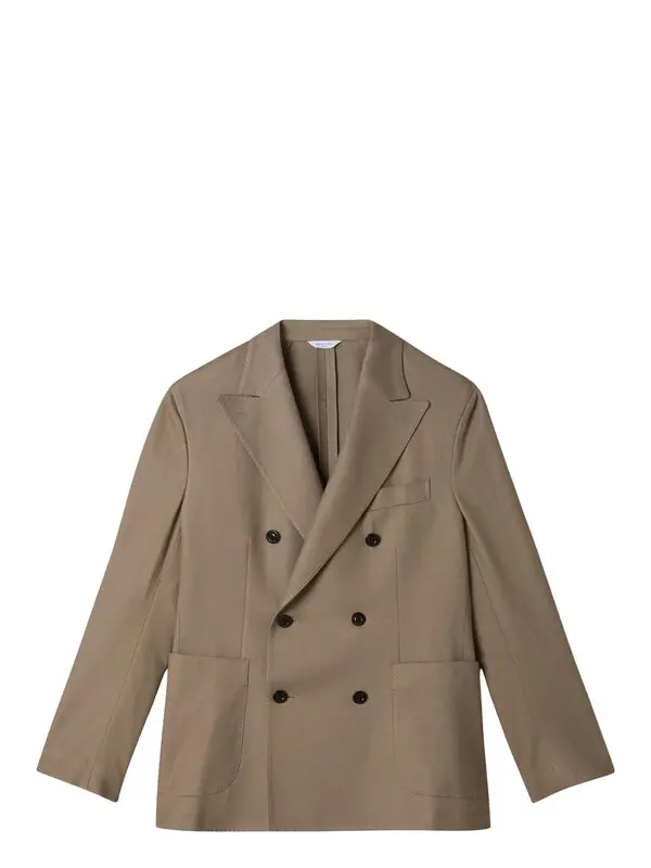 Boglioli Double Breasted Tailored Jacket - Green