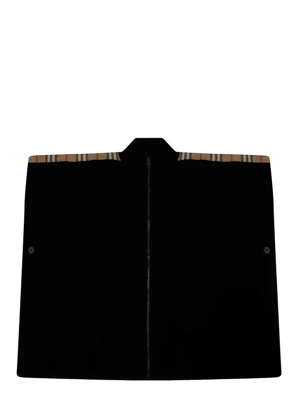 Burberry Mini Check-pattern Zip-up Coverall - Nero