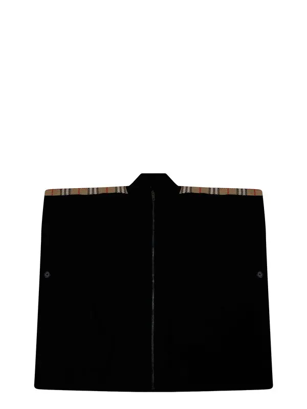 Burberry Mini Check-pattern Zip-up Coverall - Nero