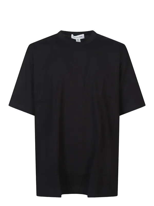 Comme Des Garçons Short Sleeve Round Neck Tee - Black