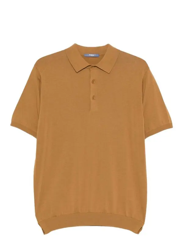 PEOPLE OF SHIBUYA Polo Sweater - Camel