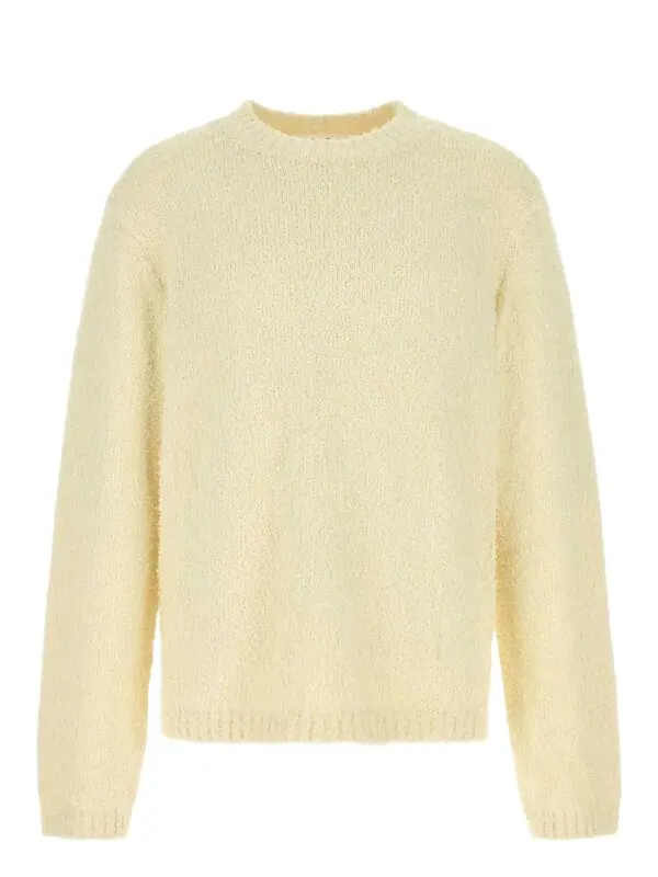 Séfr Textured Knit Crewneck Sweater - Ecru
