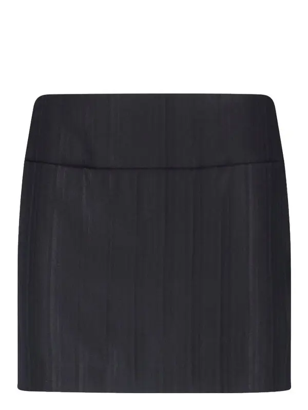 DONDUP Wool-viscose Skirt - Black