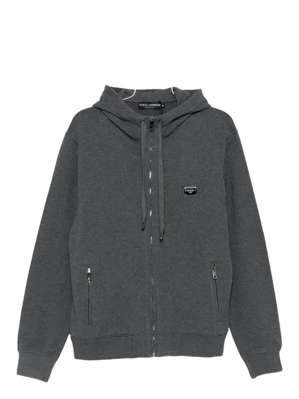 Dolce & Gabbana Zip-up Hoodie - Grey
