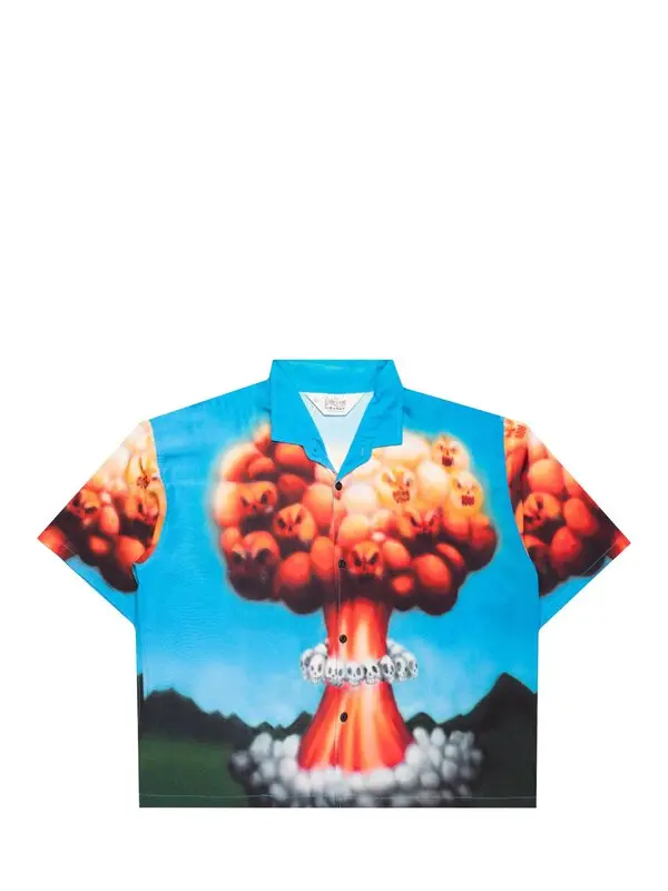 BRAIN DEAD Mini Shirt For Fall Collection - Navy