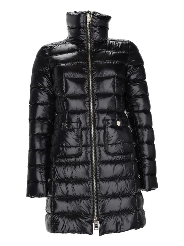 Herno Polyamide Sports Jacket With Stand Collar And Zip-up Closure - Black