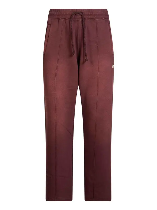 GOLDEN GOOSE Relaxed Fit Jogging Back Zip Pocket Trousers - Rosso