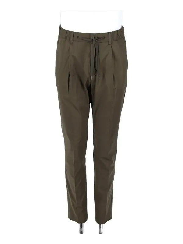 Herno Cotton Pants With Stretch - Green