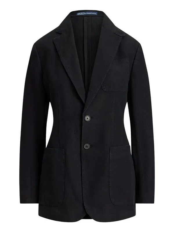 Ralph Lauren Linen Tailored Coat - Black