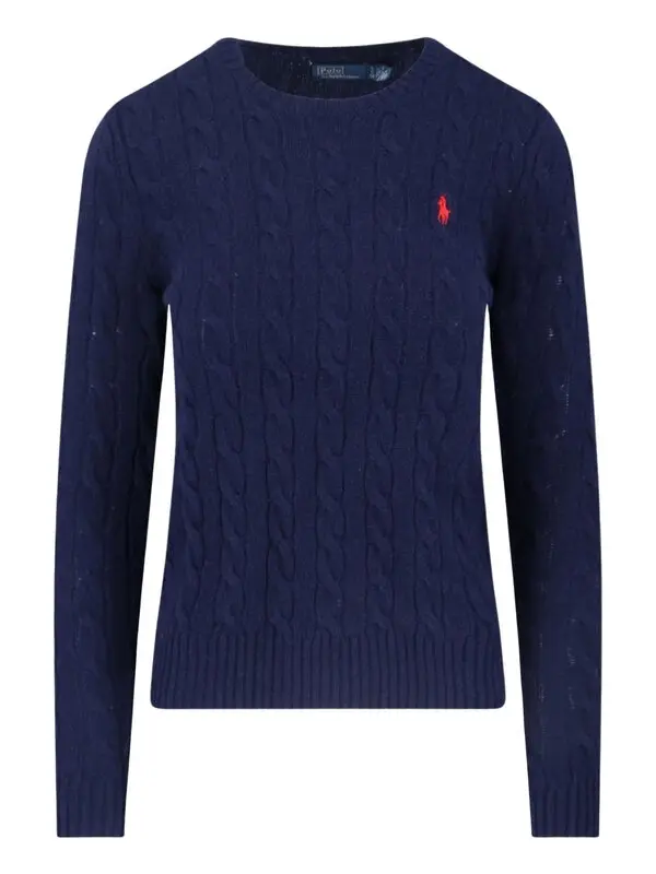 Ralph Lauren Cable-knit Crewneck Sweater - Navy