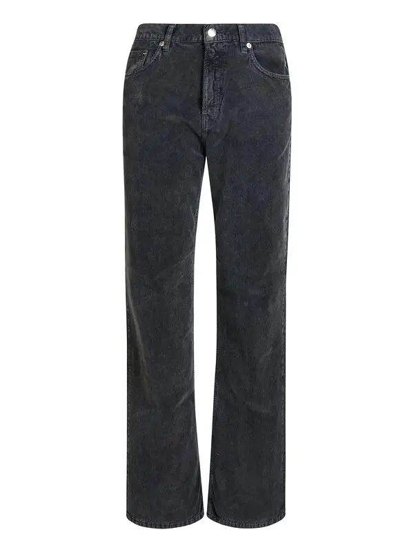 HAIKURE Velvet Trim Jeans - Grigio