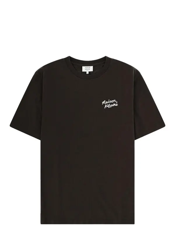 Maison Kitsuné Organic Cotton T-shirt For - Charcoal