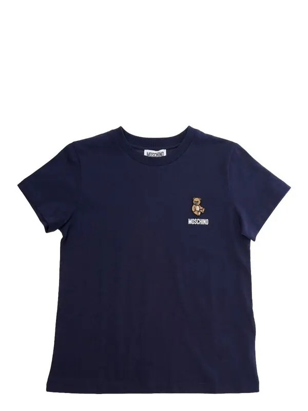 Moschino Mini Embellished Short Sleeve T-shirt - Navy