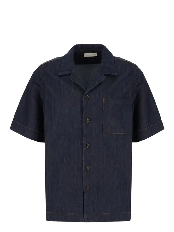 Dries Van Noten Tailored Shirt For Perfect Fit - Navy