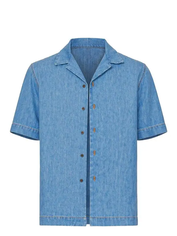 Dries Van Noten Classic Button-up Shirt For Tailored Fit - Navy