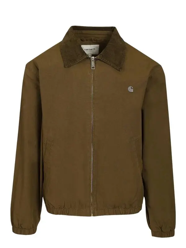 Carhartt Work In Progress Cotton Canvas Work Jacket With Quilted Lining - Brown