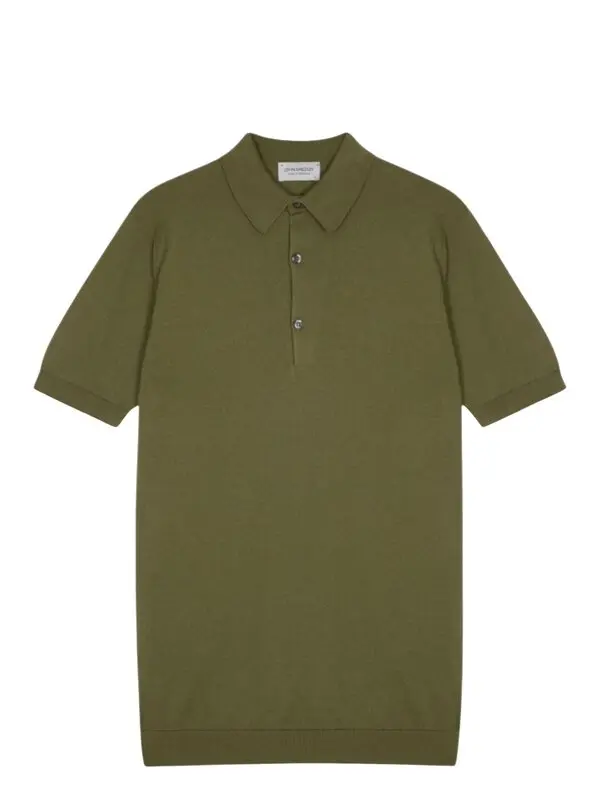 John Smedley Classic Short Sleeve Polo Shirt - Green