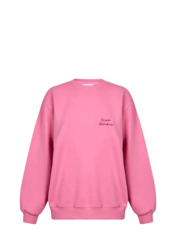 Giada Benincasa Embroidered Crewneck Sweater - Pink