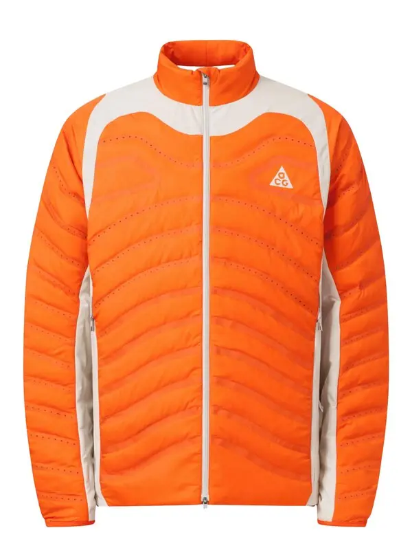 Nike Insulated Zip-front Jacket With Graphic Detailing - Orange