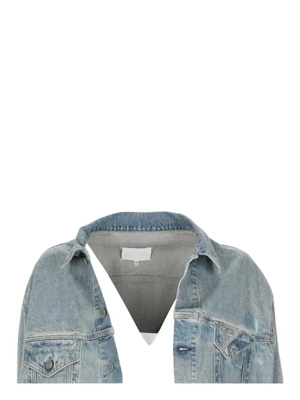 MAISON MARGIELA Shirt With 100% Cotton Construction And Lined Pocket - Denim