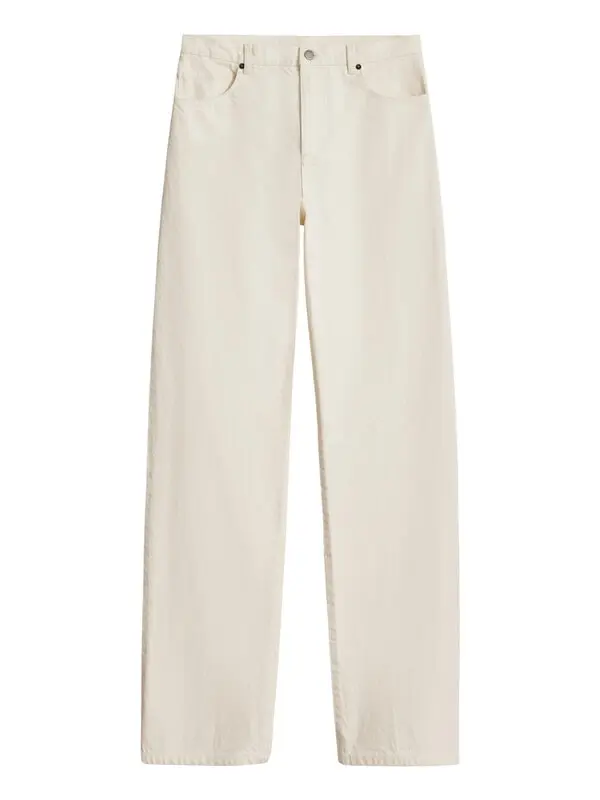 Soeur High-rise Wide-leg Jeans - Ecru