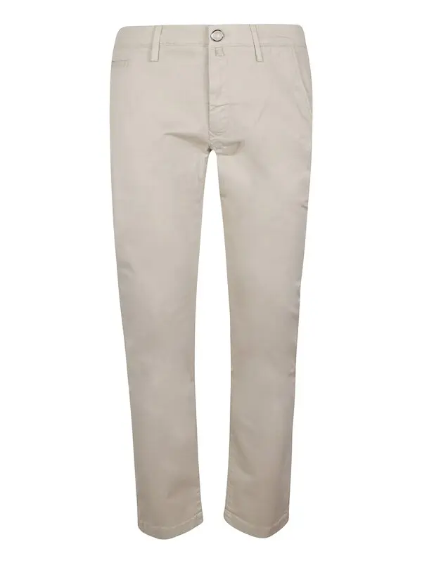 Jacob Cohen Straight Leg Trousers - Beige