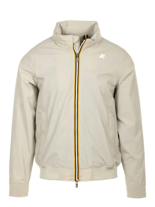 K-WAY Lightweight Zip-up Bomber Jacket - Beige