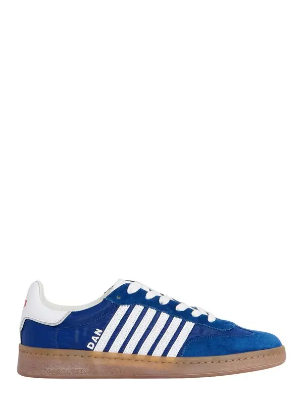 Dsquared2 Round Toe Lace-up Sneakers - Navy