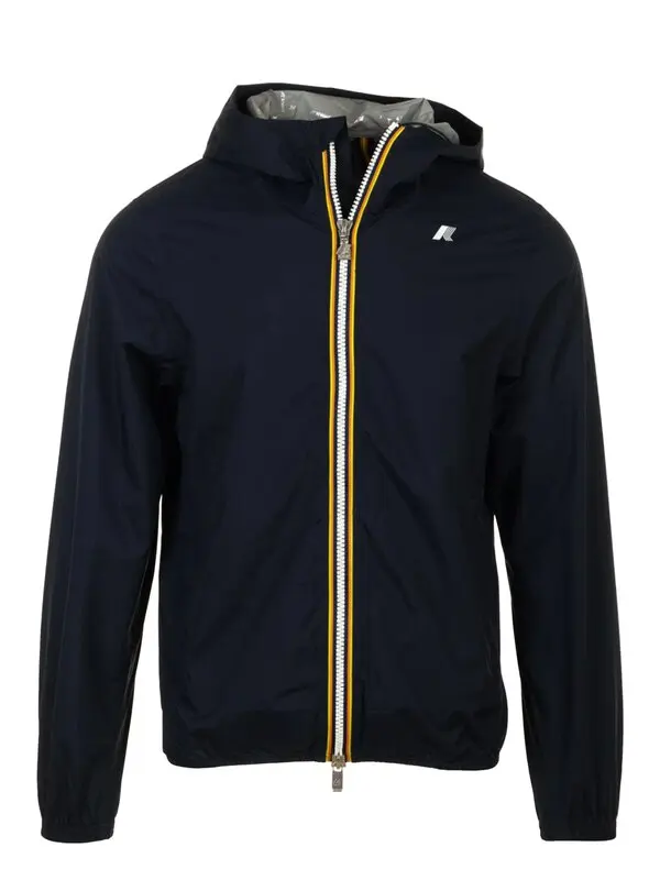 K-WAY Zip-up Hooded Stretch Jacket - Navy